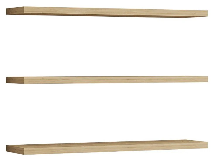 Polička Boss Sapphire Oak, 3 ks