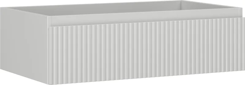 Mexen Rivel, koupelnová skříňka 80 cm, 1 zásuvka, drážkovaná, šedá matná, 91A20-08023-1-BF62