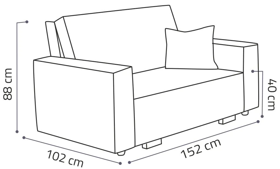 FN Rozkládací křeslo Vivian Star II tmavě šedá
