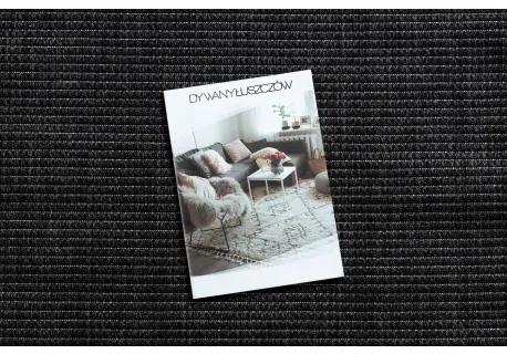 Dywany Luszczow Kusový koberec kulatý TIMO 5979 SISAL venkovní rám černý Rozměr koberce: 150 cm KRUH
