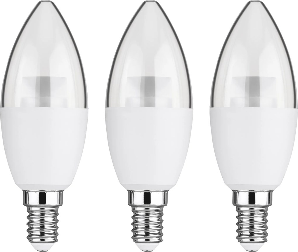 Livarno® LED žárovka, E14/E27 (4,9W svíčka E14, 3 kusy)