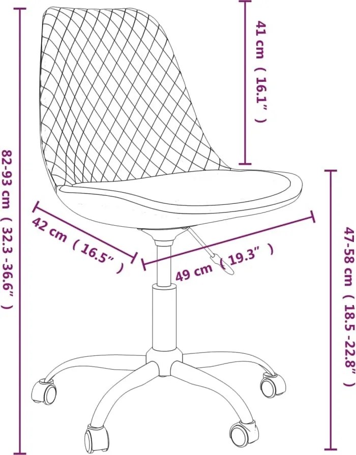 vidaXL Otočné jídelní židle 4 ks textil [3085435] Barva: Tmavě šedá