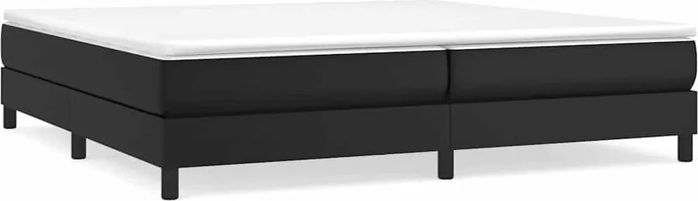 Rám postele s boxspringem černá 200 x 200 cm umělá kůže 3120718