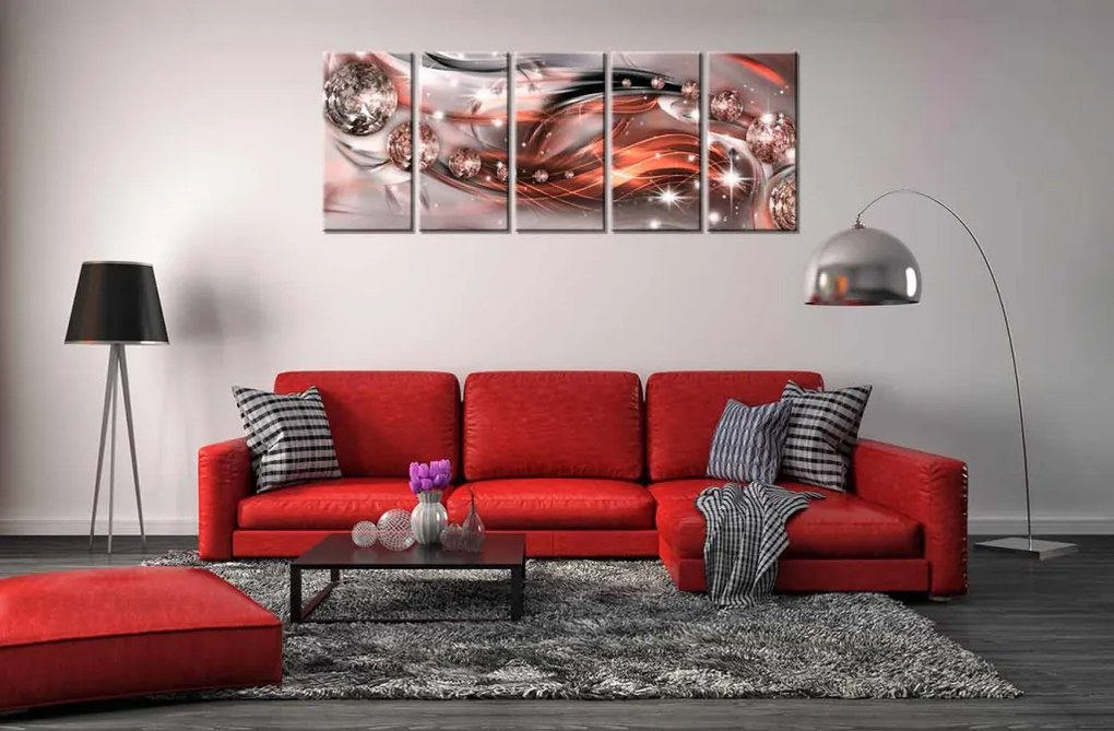 Obraz Diamantový prach Orange Velikost (šířka x výška): 150x60 cm