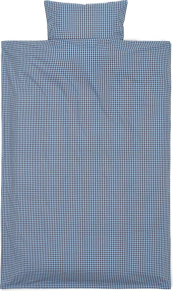 Dětské povlečení Check s povlakem na polštář 40 x 45 cm 100 x 140 cm nebově modré