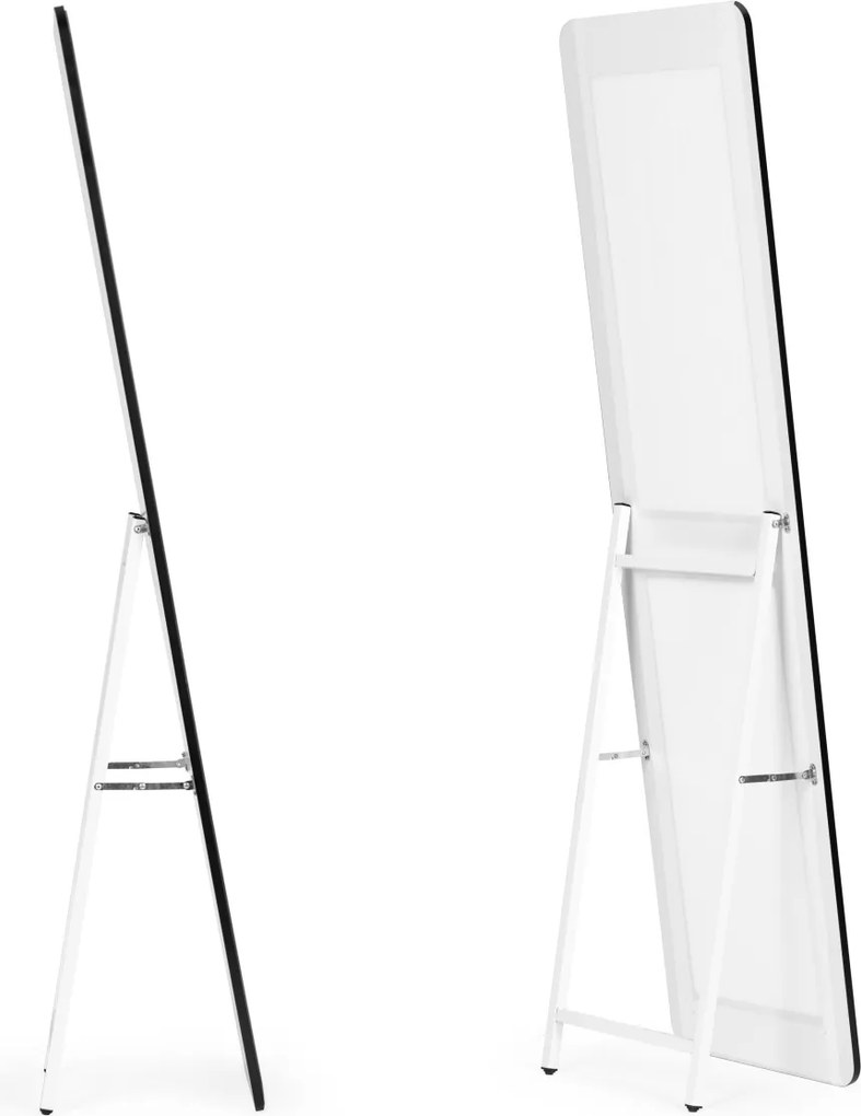 Volně stojící zrcadlo DUO 148 cm černé