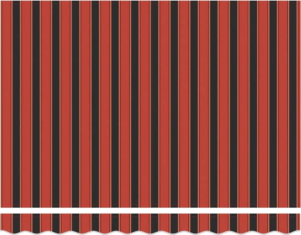 Stahovací markýza Červená a černá 350 x 250 x 165 cm 3330238