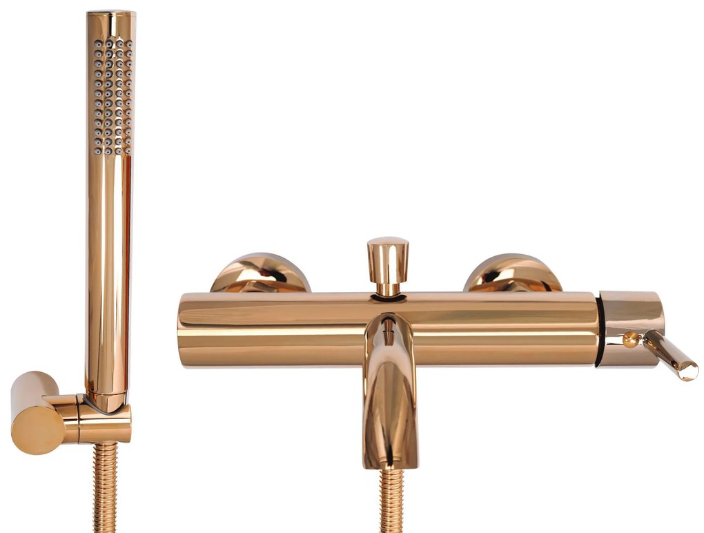 Rea Lungo - vanová baterie + set, růžová-zlatá, REA-B6695