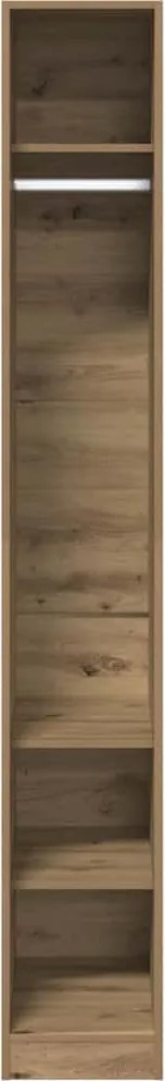 Šatní skříň dub artisan 30 x 50 x 200 cm kompozitní dřevo 3307692