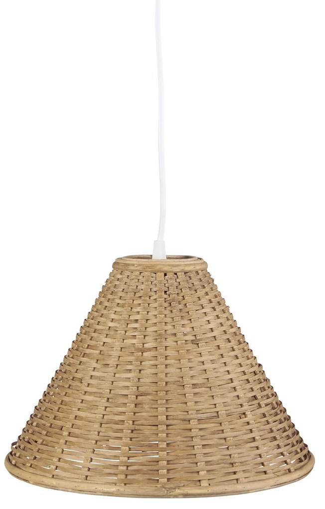 IB LAURSEN Závěsná lampa Bamboo Braided 30 cm, přírodní barva, plast