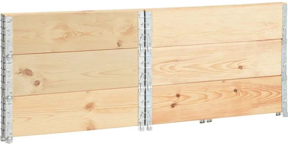 Vyvýšené záhony 3 ks 100 x 100 cm masivní borové dřevo 3055169
