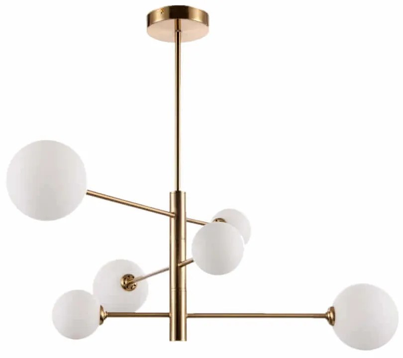 Luxusní Art deco lustr Dorado Gold