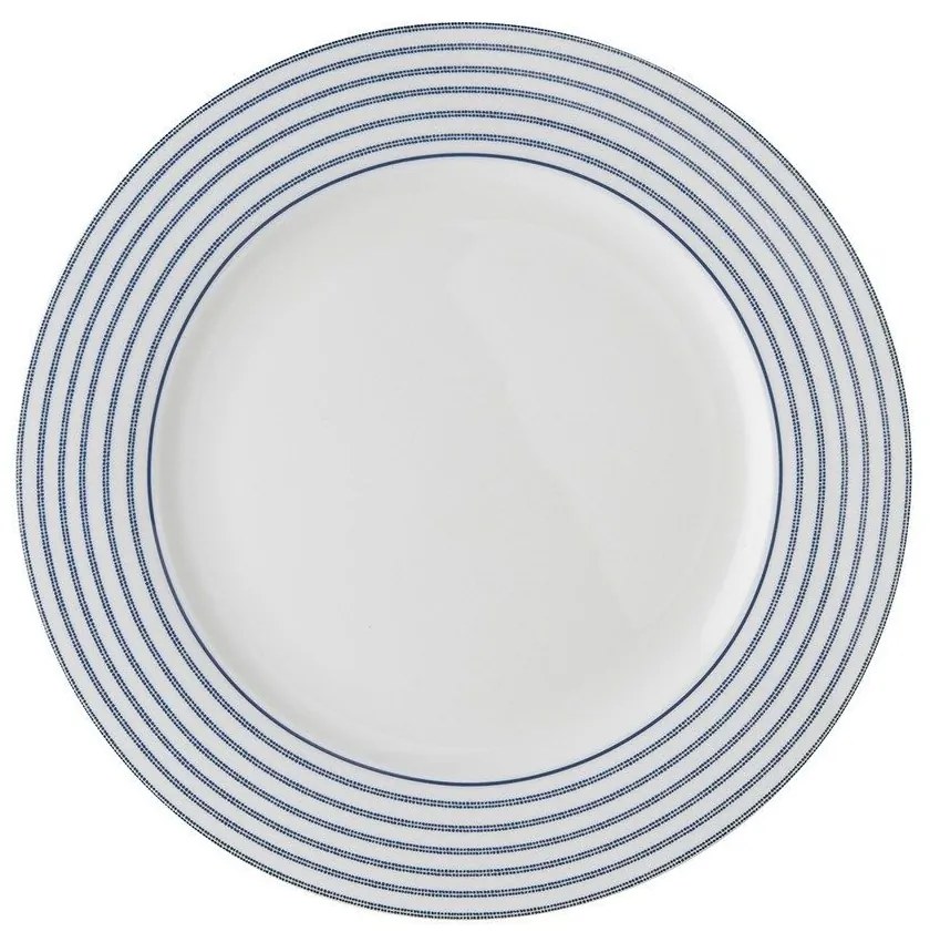 Mělký talíř Candy Stripe blue 26cm, Laura Ashley UK
