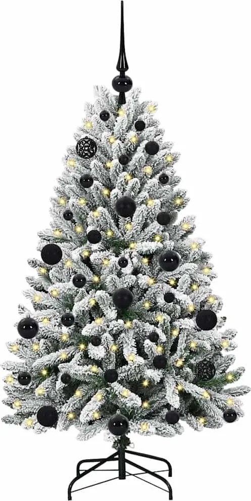 Umělý vánoční stromeček 120 cm 150 LED Teplá bílá PVC a ocel 3395731