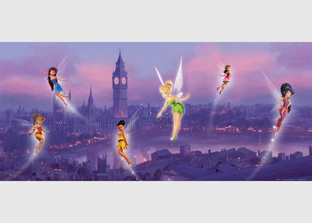 Dětská vliesová fototapeta na zed' Víly v noci, Disney | 202 x 90 cm | DFTDNH 5306