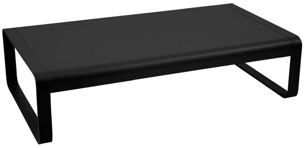 OnaDnes -20% Černý hliníkový zahradní konferenční stolek Fermob Bellevie 138 x 80 cm