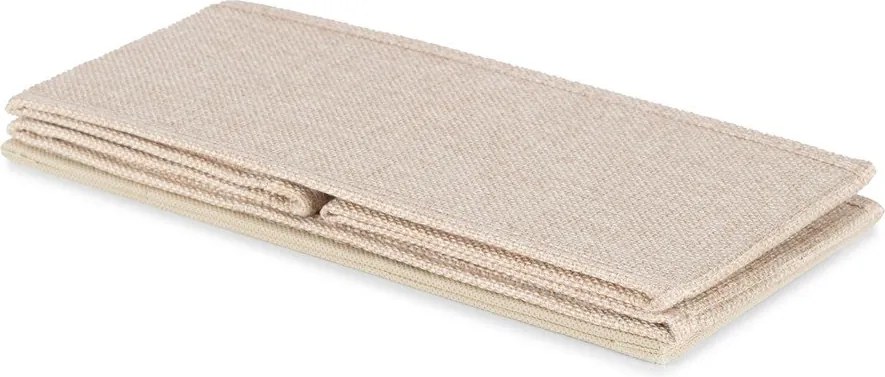 Béžový látkový úložný box 28x12x12 cm Sandy – Compactor