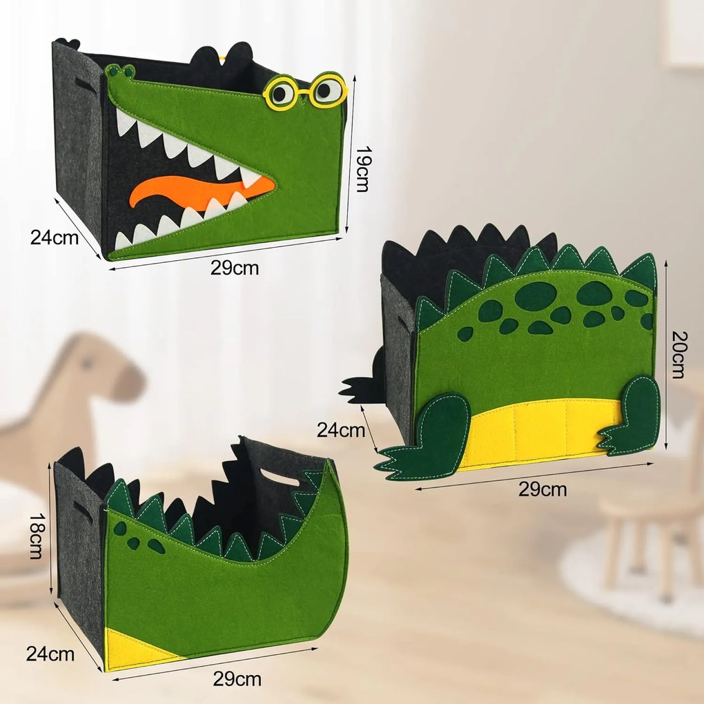 Úložný box na hračky krokodýl