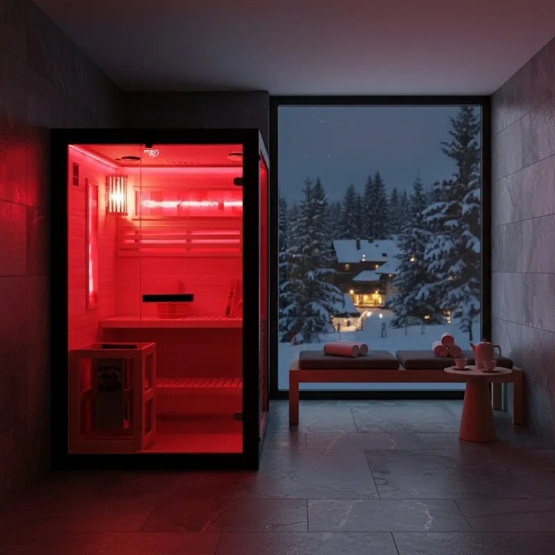 BPS-koupelny Finská sauna Relax 120x120, 2 osoby