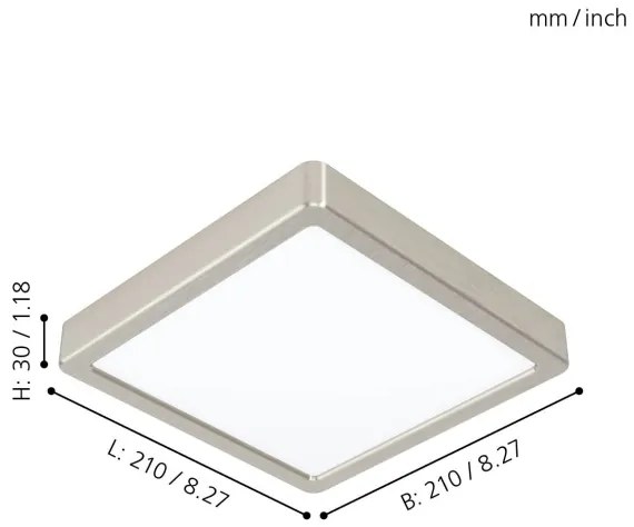 Eglo 99241 - LED Stropní svítidlo FUEVA 5 LED/16,5W/230V