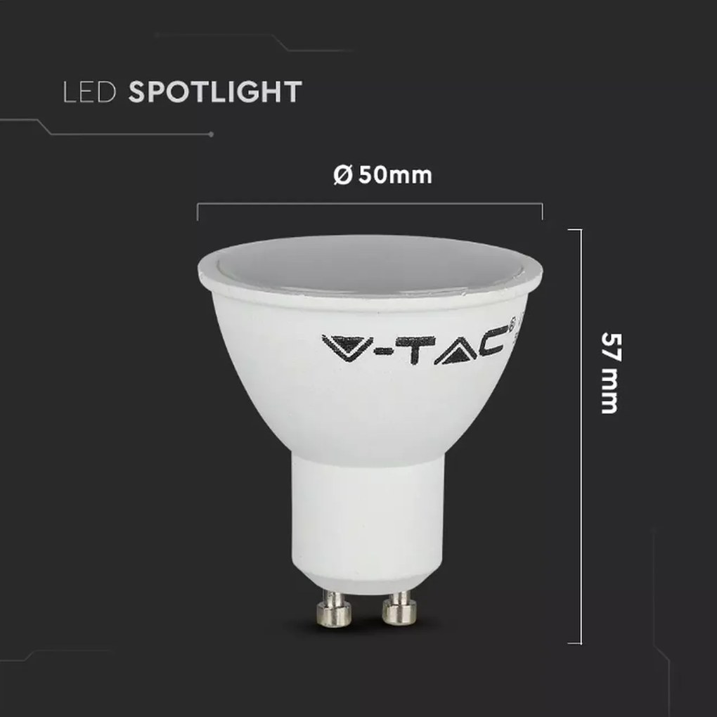LED Solution LED bodová žárovka 4,5W GU10 230V Barva světla: Teplá bílá 211685