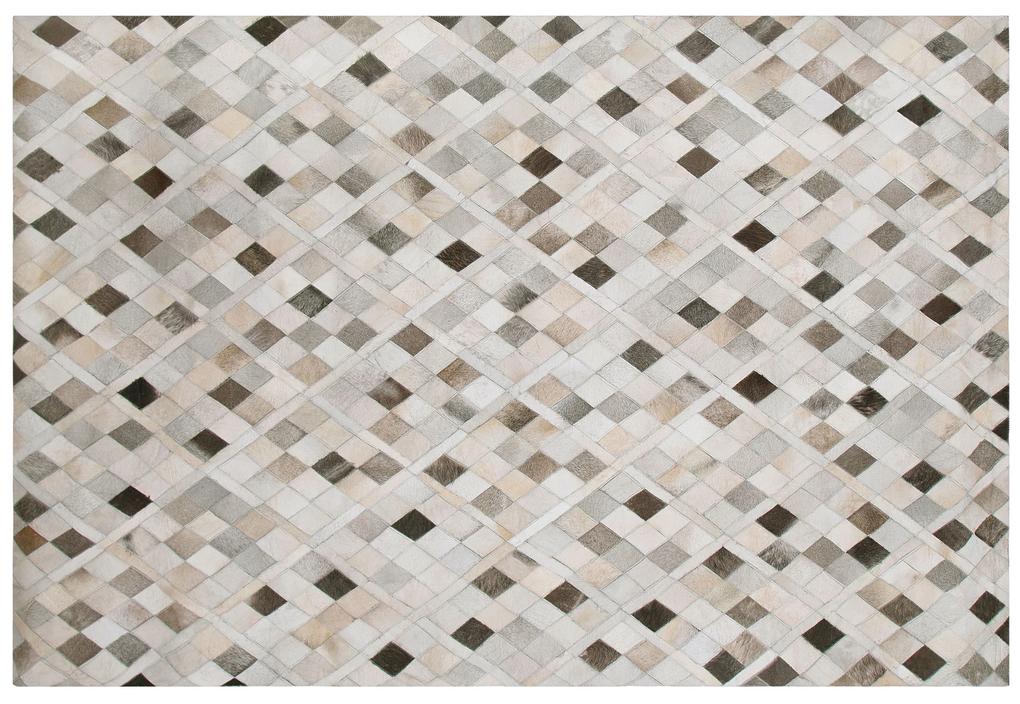 Kožený koberec 160 x 230 cm vícebarevný HIRKA Beliani