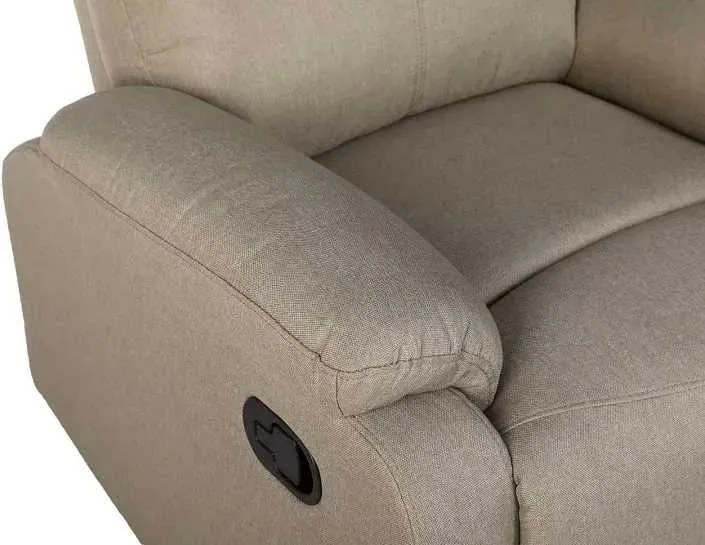 LuxuryForm DESIGN Televizní křeslo CARLOS s polohováním - béžové