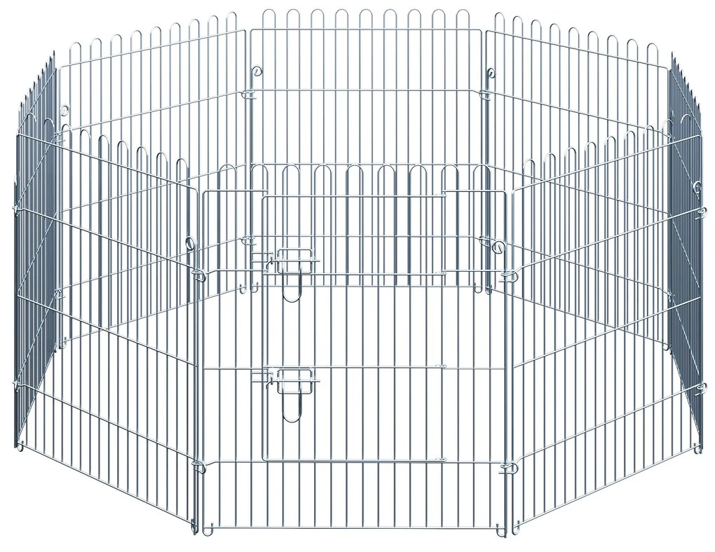 PawHut volný výběh pro štěňata 8dílný výběh a ohrádka pro štěňata, 63x76 cm, bezpečný a stabilní| Aosom