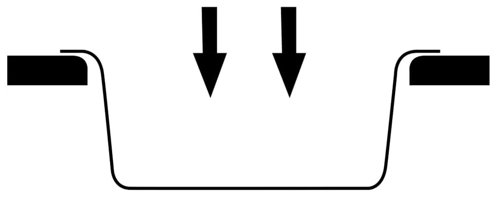 vidaXL Marketos Kuchyňský dřez s přepadem černý žula