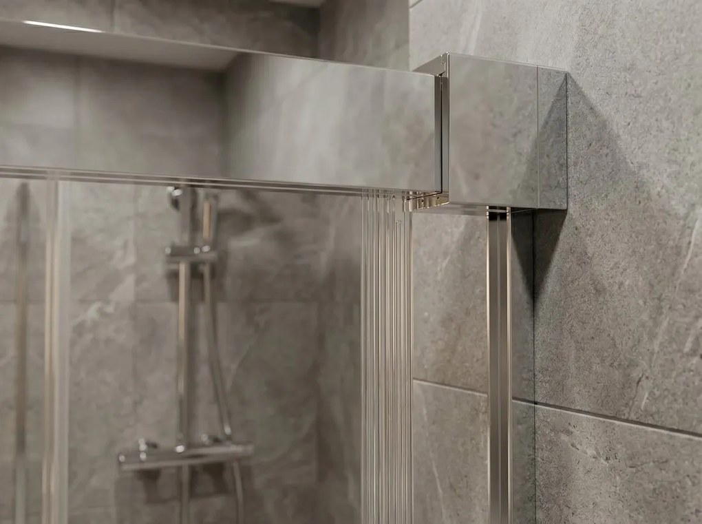 Gelco Luxor sprchové dveře do niky 100 x 200 cm posuvné chrom čiré sklo GU1210CH