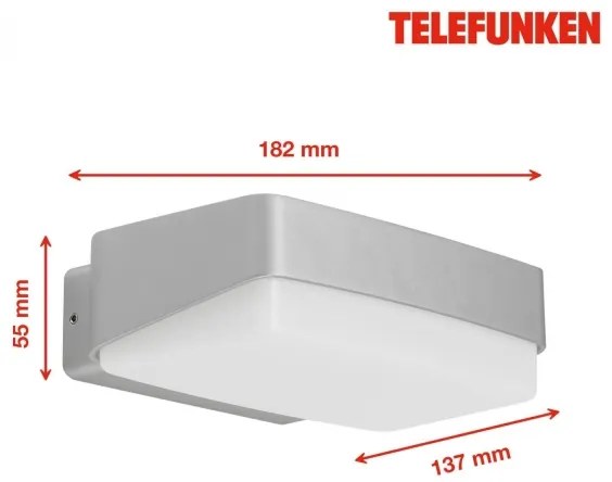 Telefunken 312204TF - LED Venkovní nástěnné svítidlo LED/14W/230V IP44