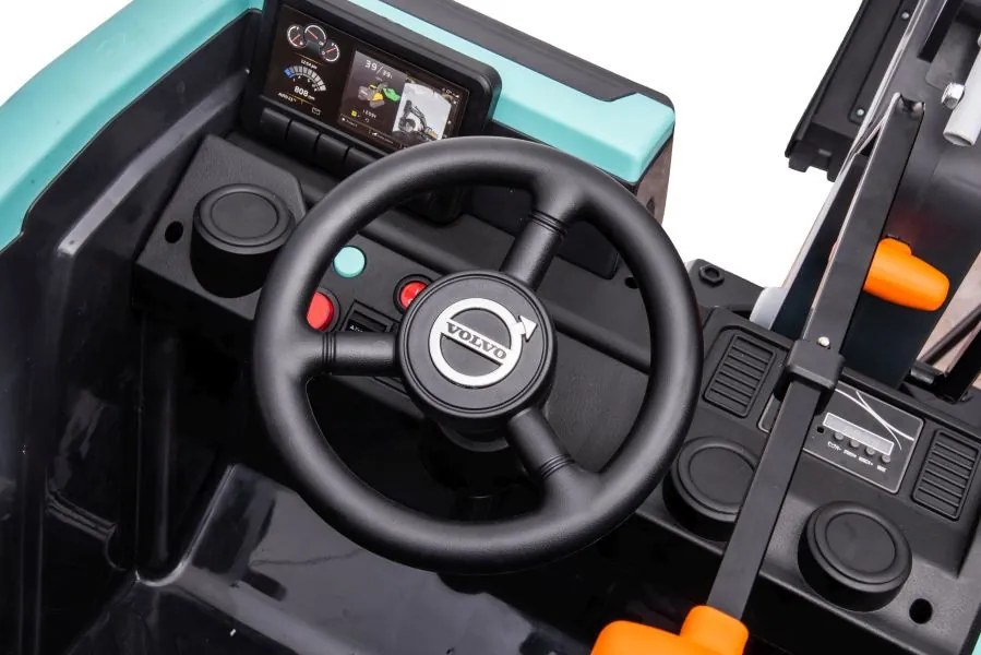 LEAN CARS Elektrické rypadlo Volvo DK-VE888 na baterie, modré