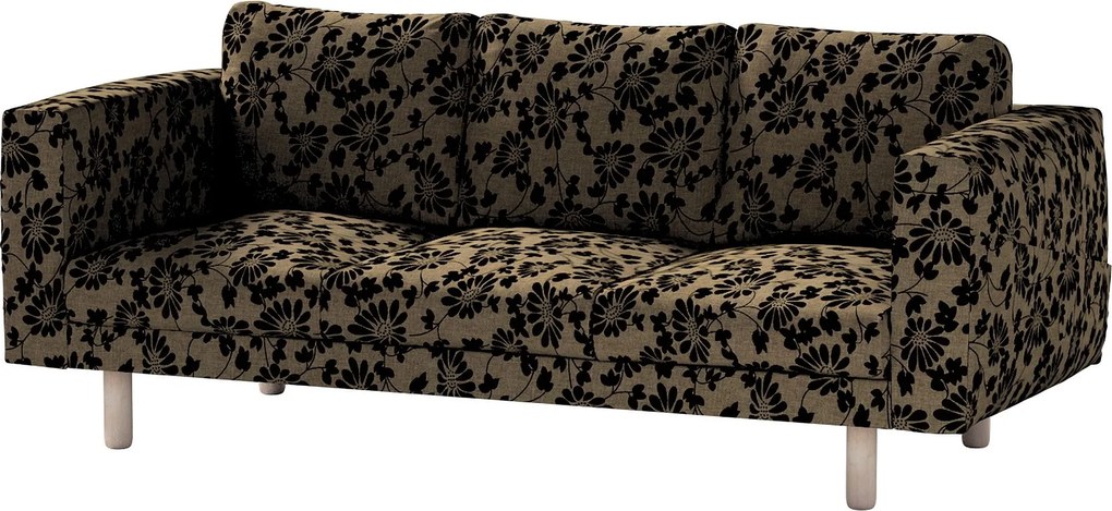 Potah na pohovku IKEA Norsborg 3-místná barva béžová látka pletený vzor, vzorované