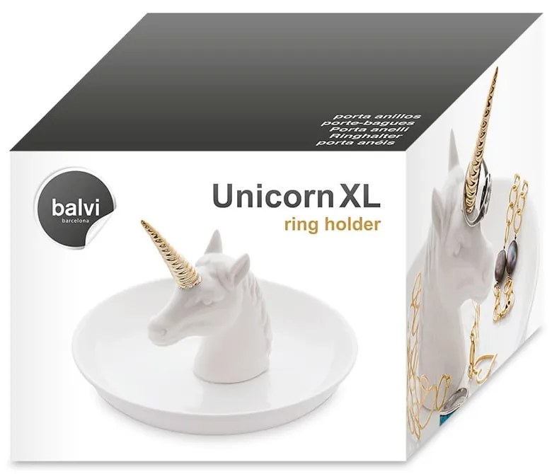 Porcelánový talířek na šperky Unicorn – Balvi