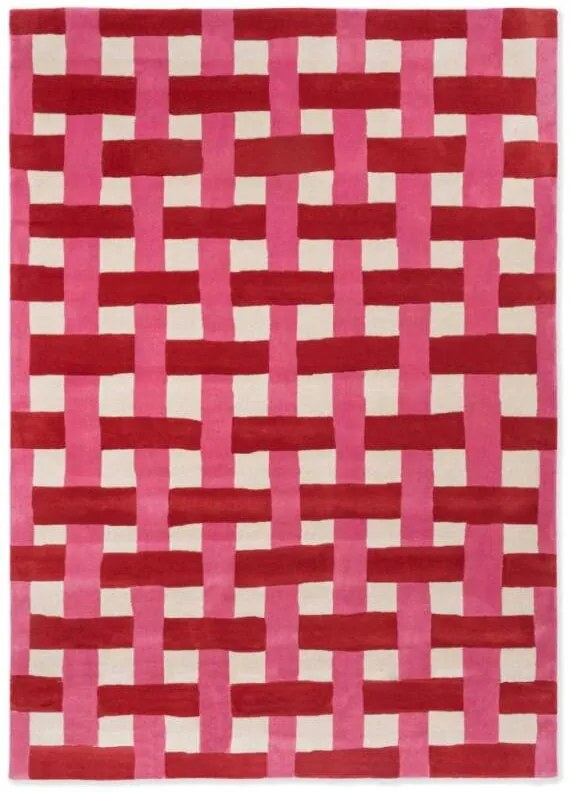 Brink&Campman Harlequin Basketweave coral/rose 144102 200x280cm