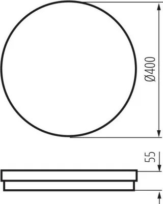LED svítidlo Kanlux BENO ECO 40W CCT O W bílé 40W 3000K/4000K/6500K IP65 38386