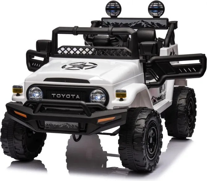 LEAN CARS Elektrické autíčko Toyota FJ 4x4 bílé