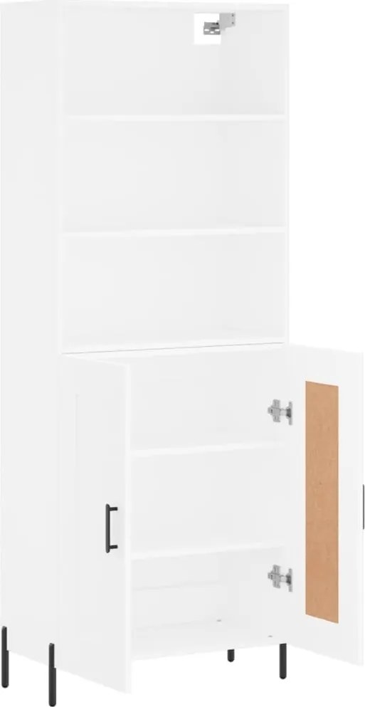Skříň highboard bílá 69,5 x 34 x 180 cm kompozitní dřevo 3189965