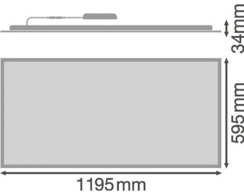 LED panel LEDVANCE Compact 1200x600mm 53W/4000K neutrální bílá UGR<19