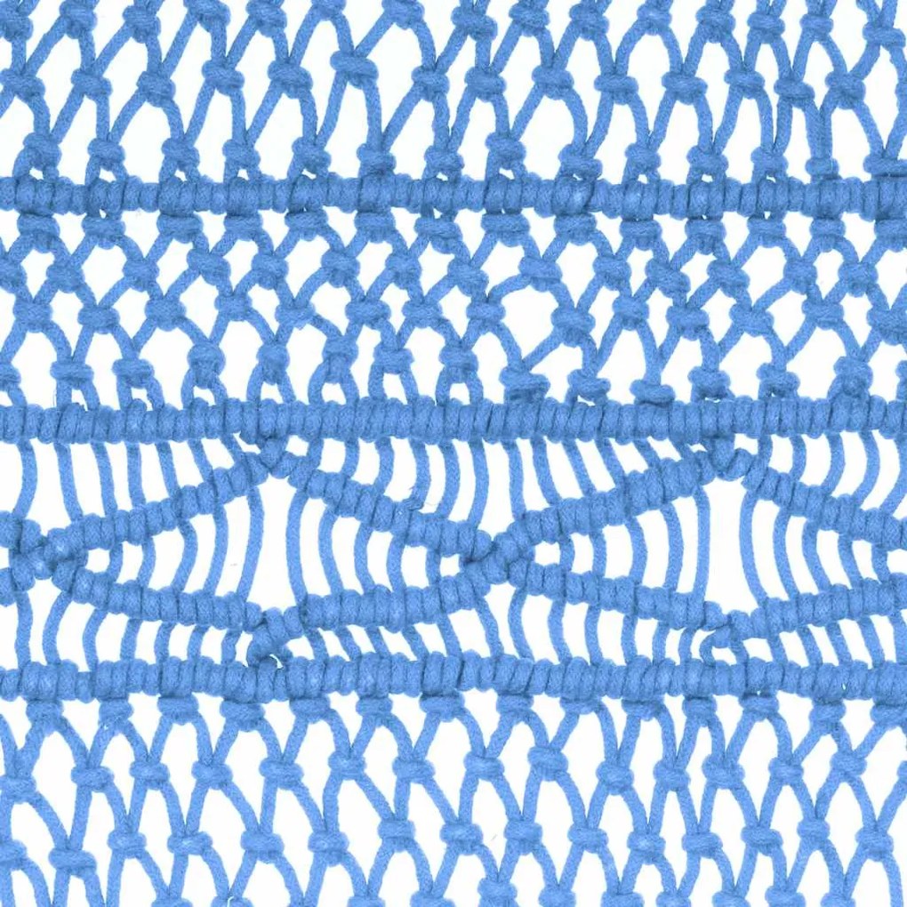 Macramé závěs modrý 140 x 240 cm bavlna 323990