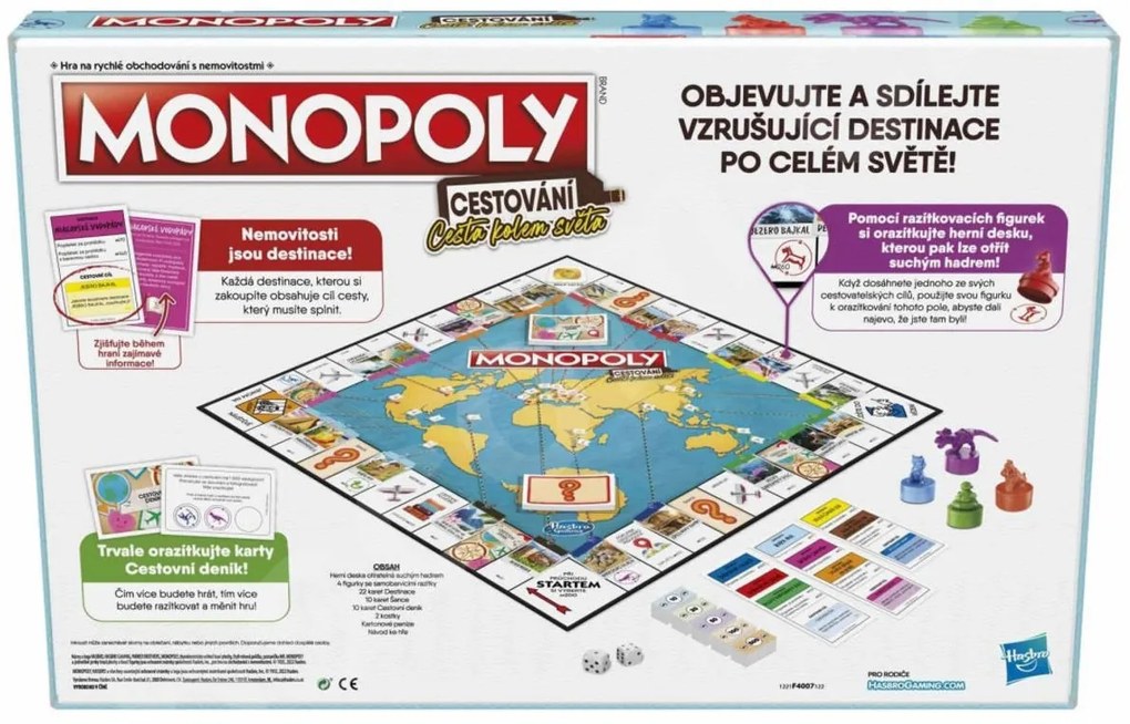 HASBRO Hra MONOPOLY Cesta kolem světa CZ *SPOLEČENSKÉ HRY* 14f4007634