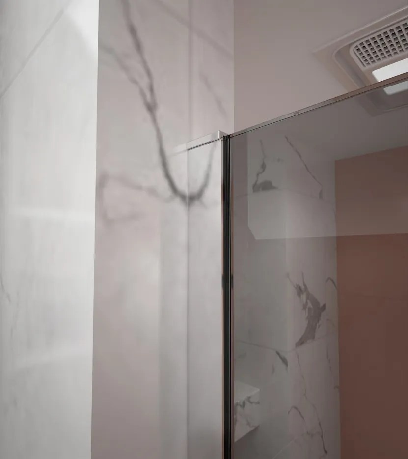 Erga Paris, sprchová zástěna Walk-In 30x200 cm, 8mm šedé sklo, chromový profil, ERG-V02-PARIS-030x200-GR-CR