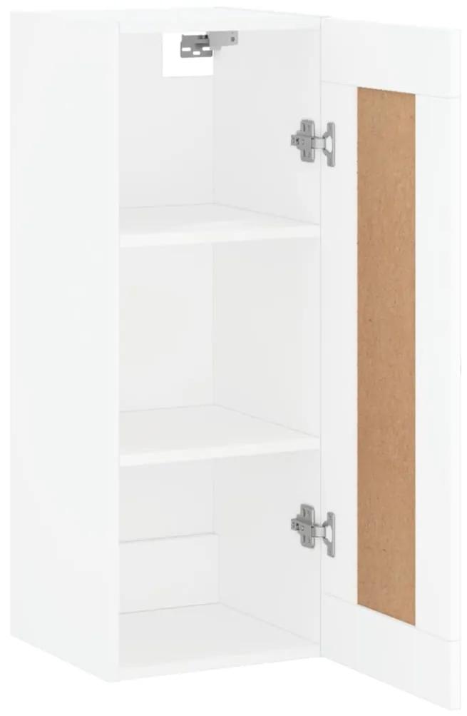 Nástěnná skříňka bílá 34,5 x 34 x 90 cm kompozitní dřevo