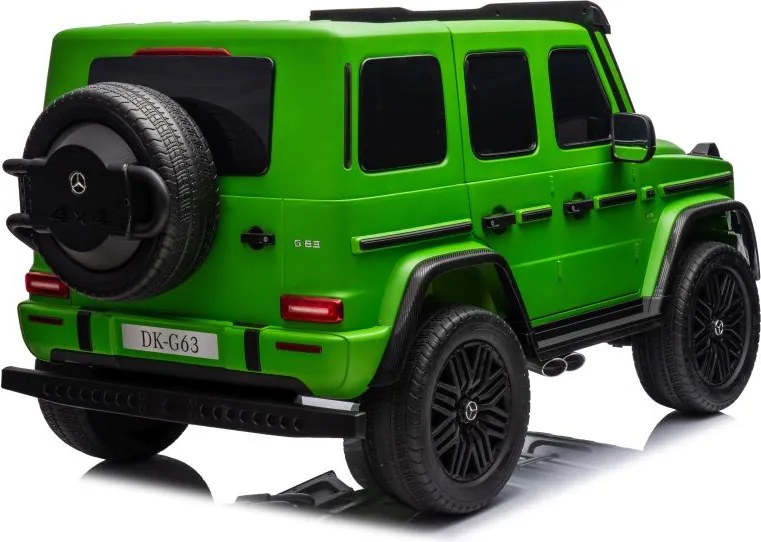 LEAN CARS Elektrické autíčko Mercedes G63 XXL zelené lakované 4x4