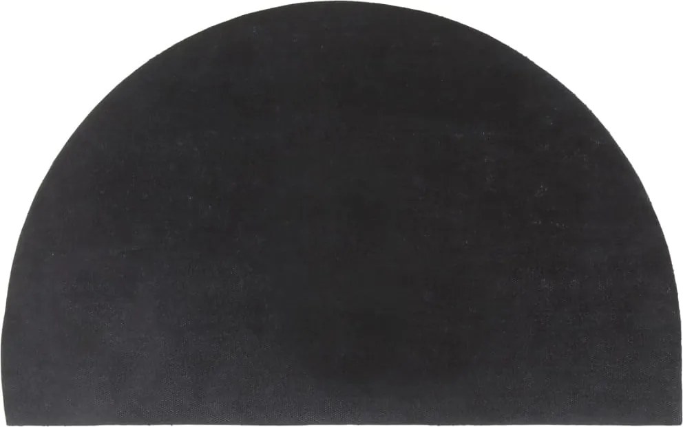 Rohožka před dveře tmavě šedá půlkruh 50x80 cm kokosové vlákno 155588