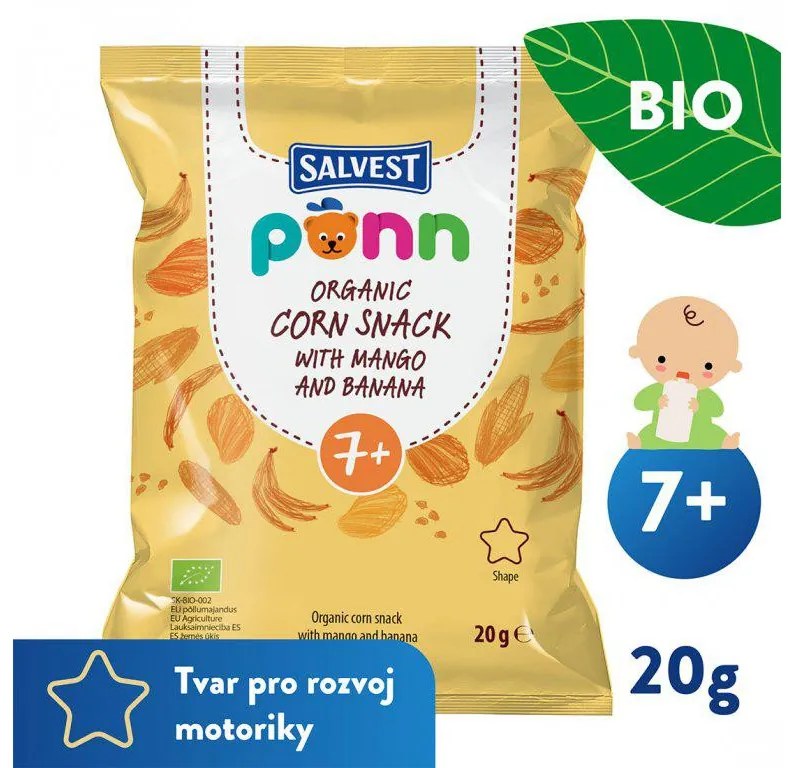 Salvest Ponn BIO Mangové křupky (20 g)