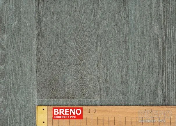 Breno PVC SMARTEX Pure Oak 670D - šedé dřevo, šíře 100 cm