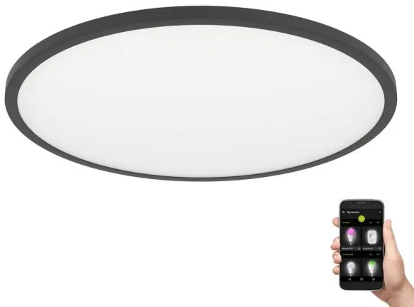 Eglo 900761-LED Stmívatelné stropní svítidlo SARSINA-Z 33,5W/230V pr.45 cm černá