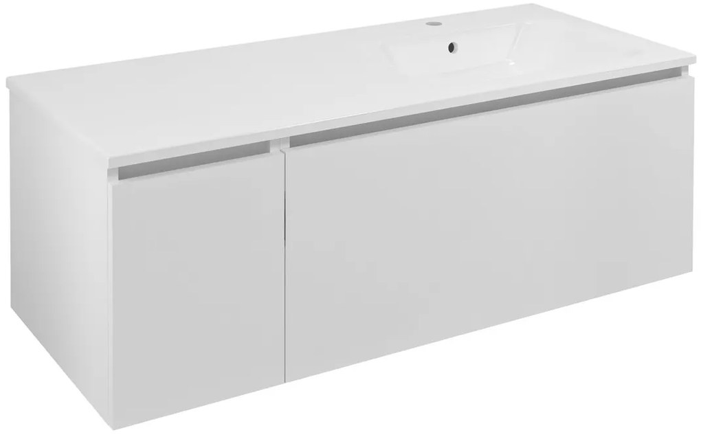 Sapho Lorea koupelnová skříňka 121/90 x 46 x 51,5 cm pravá bílá mat LE090-3131-R-01