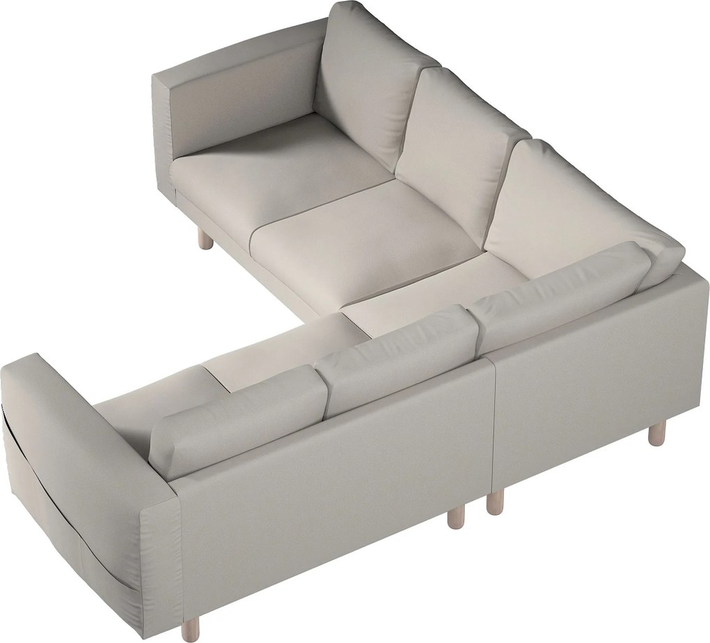 Potah na pohovku IKEA Norsborg rohová 4-místná barva šedá látka pletený vzor